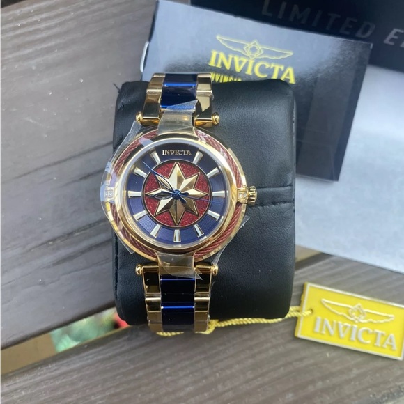 Invicta | Accessories | Invicta Marvel Captain America Watch Womens ...
